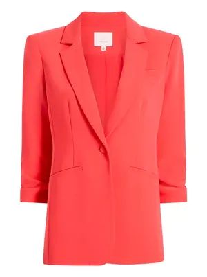 Cinq À Sept Cinq À Sept Khloe Crepe Blazer Cherry Lemon