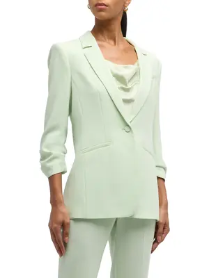 Cinq À Sept Cinq À Sept Khloe Crepe Blazer Peridot