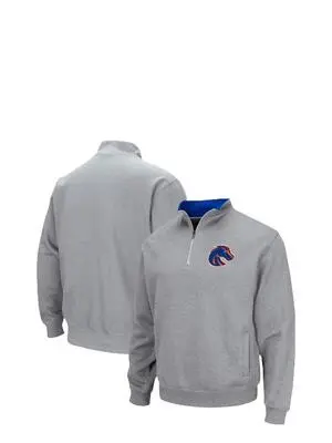 COLOSSEUM Team Logo Quarter-zip Jacket - Heather Gray
