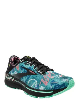 Brooks Brooks Adrenaline GTS 22 Sneaker Black/ Yucca/ Flamingo Pink