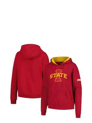 STADIUM ATHLETIC Iowa State Cyclones Big Logo Pullover Hoodie - Cardinal