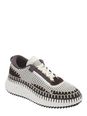 Chloé Chloé Nama Platform Sneakers Brown/white
