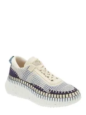 Chloé Chloé Nama Platform Sneakers Cosmic Blue