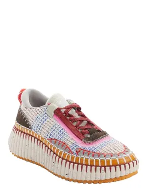 Chloé Chloé Nama Platform Sneakers Joy Red