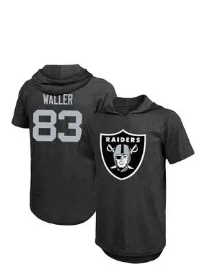 MAJESTIC THREADS Darren Waller Las Vegas Raiders Player Name & Number Hoodie T-shirt - Black