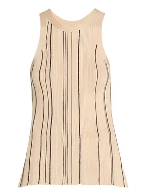 TOTEME Toteme Curved Rib Tank Natural