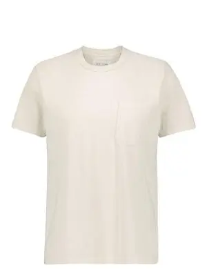 LES TIEN Classic Cotton Pocket T-shirt - Neutrals