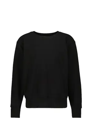 LES TIEN Cotton Fleece Sweatshirt - Black