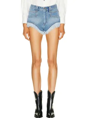 Isabel Marant Eneidao Short - Light Blue