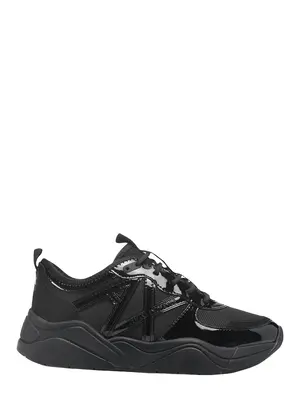 Armani Exchange Side-logo Low-top Sneakers - Black