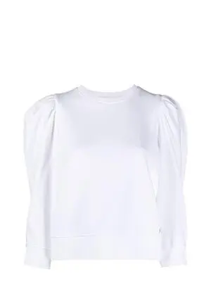 Karl Lagerfeld Puff Sleeves Sweatshirt - White