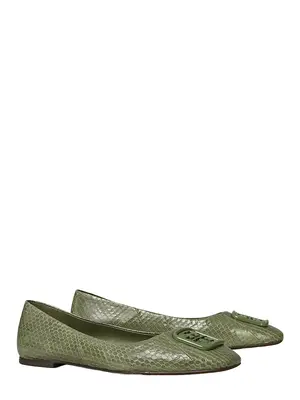 Tory Burch Tory Burch Georgia Ballet Flats Palm Leaf