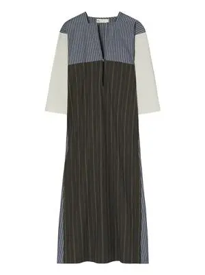 Tory Burch Striped Caftan - Navy/ivory