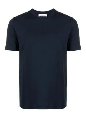 CRUCIANI Crew-neck Fitted T-shirt - Blue