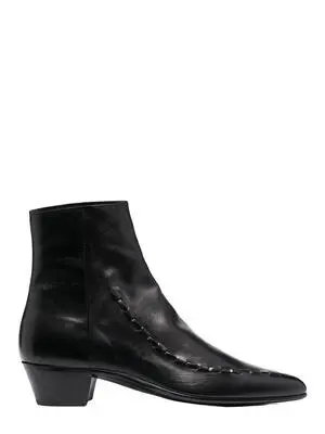 Saint Laurent 40mm Casey Boots - Black