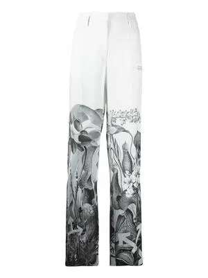 OFF-WHITE Off-White Botanical Print Trousers