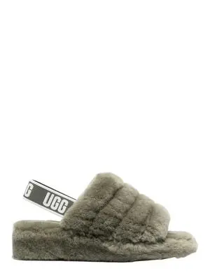 UGG UGG Fluff Yeah Slingback Slides Green