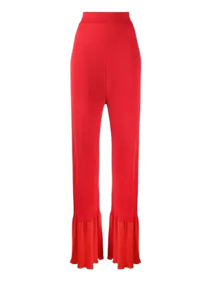 Stella McCartney Rib-knit Long-length Trousers - Red