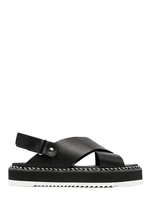 Agl Marta Criss-cross Sandals - Black