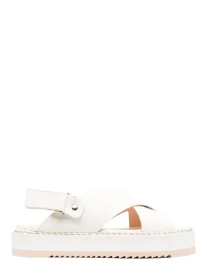 Agl Marta Criss-cross Sandals - White