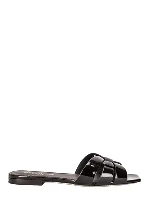 Saint Laurent Tribute Nu Pieds Flat Sandals - Noir