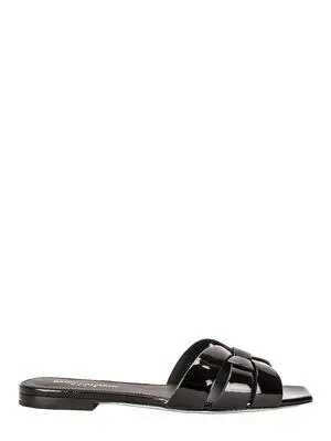 Saint Laurent Saint Laurent Tribute Nu Pieds Flat Sandals Noir