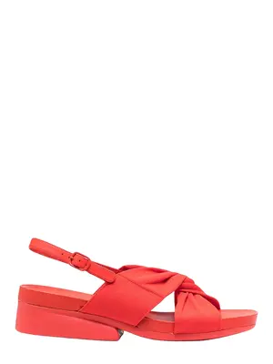 Camper Minikaah Leather Sandals - Red