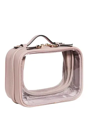 CALPAK Mini Clear Cosmetic Case - Mauve