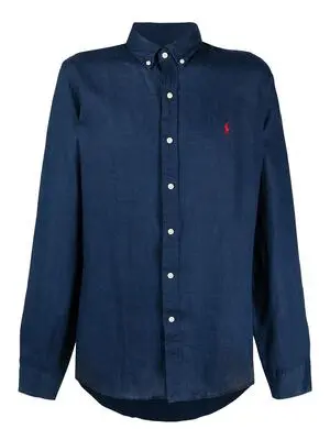Polo Ralph Lauren Polo Pony Linen Shirt - Blue
