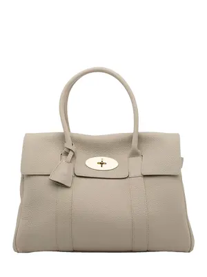 Mulberry Pebbled Leather Tote - White