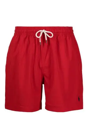 Polo Ralph Lauren Logo-embroidered Swim Shorts - Red