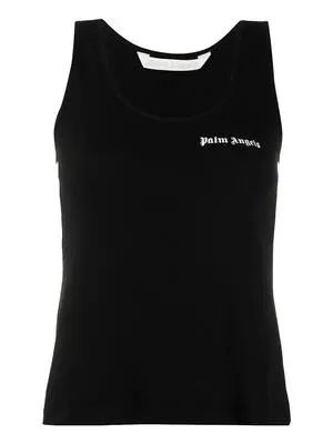 Palm Angels Logo-print Tank Top - Black