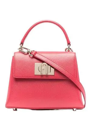 Furla 1927 Mini Leather Top Handle Bag - Red