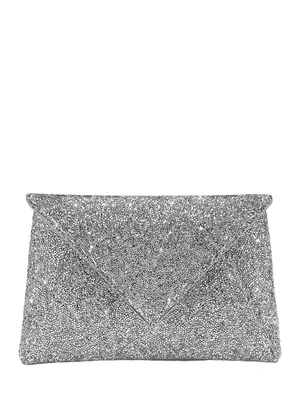 Tyler Ellis Small Lee Pouchet Clutch - Silver