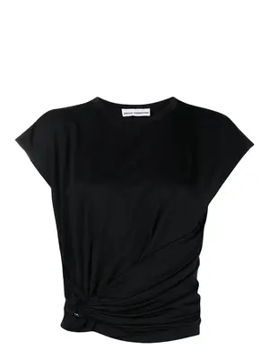 Rabanne Side-wrap T-shirt - Black