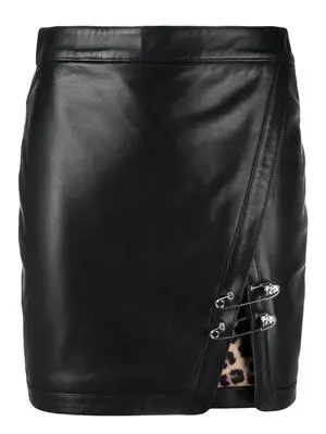 Philipp Plein Panelled Mini Skirt - Black