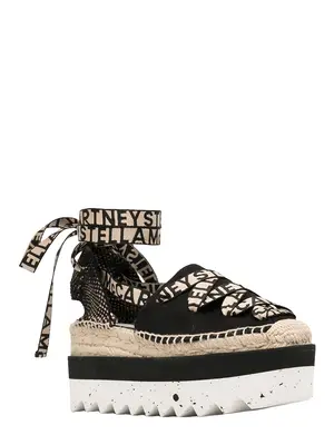Stella McCartney Gaia Platform Espadrilles - Black