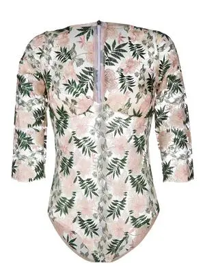GILDA & PEARL Les Fleurs Bodysuit - Pink