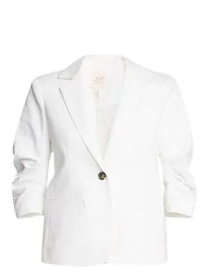 Cinq À Sept Khloe Denim Blazer - White