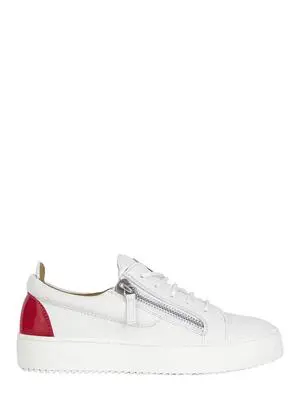 GIUSEPPE ZANOTTI Double Side Zip Sneakers - White