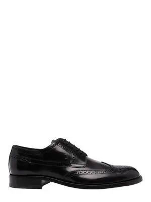 TOD'S Leather Lace-up Brogues - Black