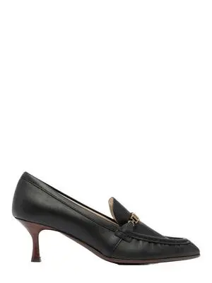 TOD'S Leather Chain Detail Pumps - Black