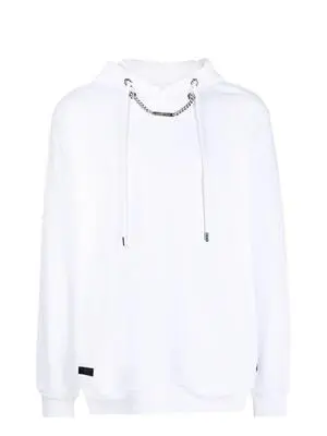 Philipp Plein Chain-link Hoodie - White