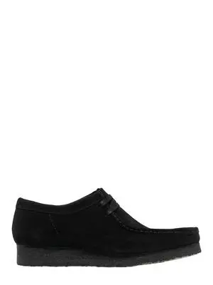 Clarks Wallabee Suede Shoes - Black