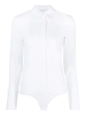 Patrizia Pepe Poplin Shirt Body - White
