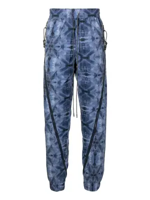 MOSTLY HEARD RARELY SEEN Kaleidoscope Zipped Jogging Trousers - Blue