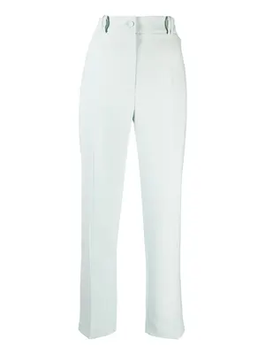 HEBE STUDIO High-waisted Trousers - Green