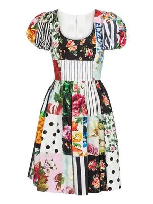 Dolce & Gabbana Printed Cotton Minidress - Multicoloured
