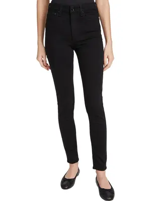 Rag & Bone Nina High-rise Skinny Jeans - Black