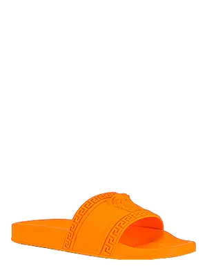 Versace Slide Sandals Tangerine